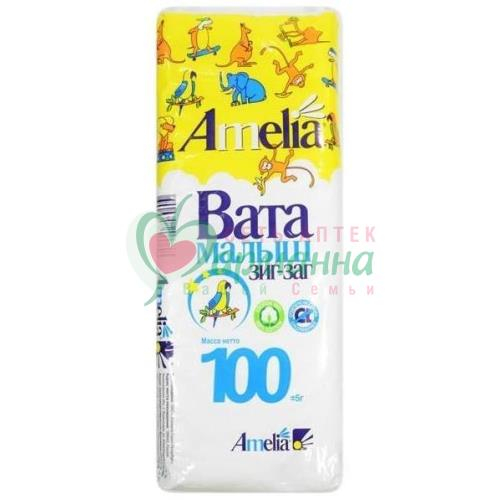 АМЕЛИЯ ВАТА МАЛЫШ ЗИГ-ЗАГ ХИРУРГ. 100Г. Н/СТЕР. ХЛОП.