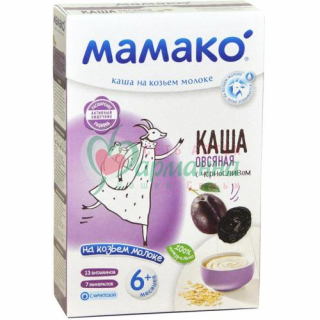 МАМАКО КАША 200Г. ОВСЯНАЯ+ЧЕРНОСЛИВ КОЗЬЕ МОЛ.